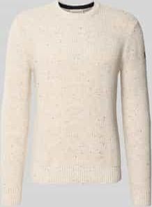 Tom Tailor Regular Fit Strickpullover aus Baumwoll-Mix