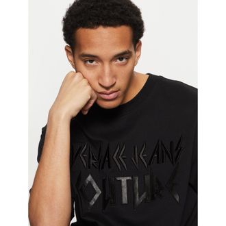 Versace Jeans Couture T-Shirt 78GAHE02 Schwarz Regular Fit