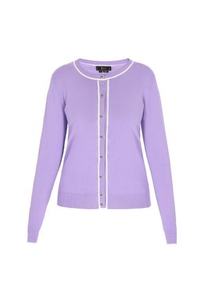 Faina Strickjacke Frauen Lavendel