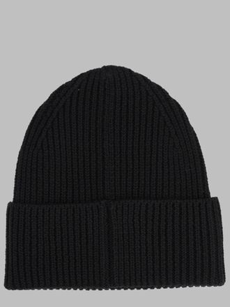Msgm 4140ML08_26757499 Logo-Embroidered Beanie - Black