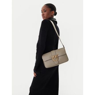 Pinko Handtasche PINKO Love One Classic Slouchy Fl Al 25-26 PLTT 104524 A0QO Grau