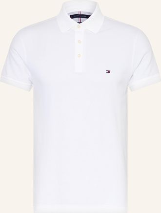 Tommy Hilfiger Piqu&eacute;-Poloshirt Slim Fit weiss