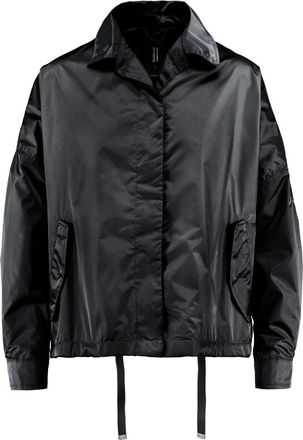 Bomboogie Femme, Vestes, Bleu, Taille: 36 FR Veste avec col de chemise en tissu brillant