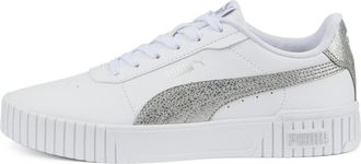 Puma Carina 2.0 Damen-Sneaker im Used-Look, Puma Weiß Puma Silber, 38 EU