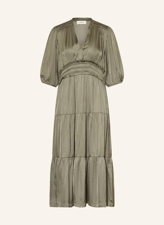 BA&SH Ba&Sh Satinkleid Cleli Mit R&uuml;schen gruen