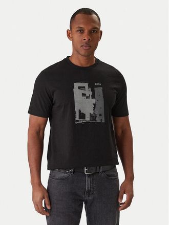 HUGO BOSS T-Shirt Imprint 50556007 Schwarz Regular Fit