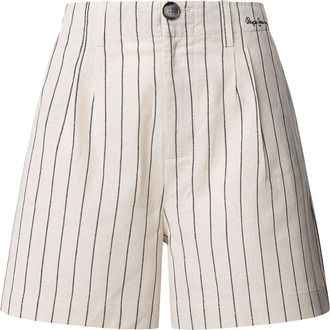 Pepe Jeans London Damen Henar Shorts, Wei&szlig; (Mousse-Wei&szlig;), M