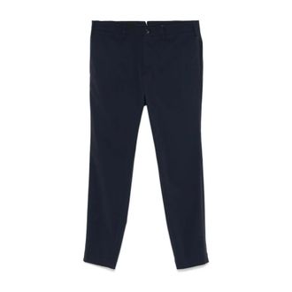Incotex Marineblaue Chino Hose aus Nylon - - Trousers - Herren - Blau - 2XL
