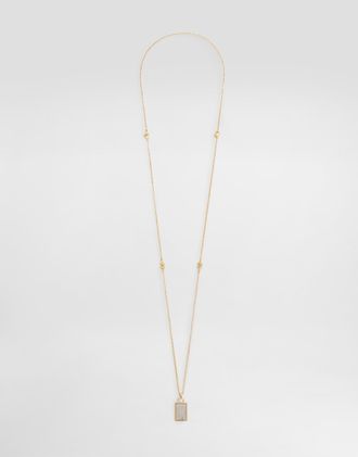 Dolce & Gabbana Halskette Mit Plakette - Mann Bijoux Gold Metall Onesize