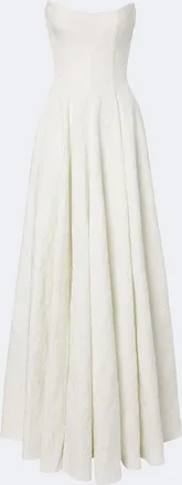 Markarian Robe longue de mari&eacute;e Laila en jacquard