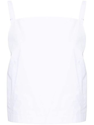 Sportmax d&eacute;bardeur en coton - Blanc