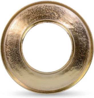 Riffelmacher & Weinberger Metall Adventskranz Ringförmig aus Aluminium Ø 40 cm 24130 | Gold