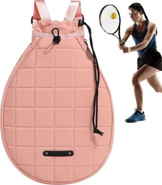 Generic Tennisschlägertasche - Robuste Schutzhülle für Sportschläger, leichte Trage-Umhängetasche | Tennishalter mit großer Kapazität für Badmintonschläger, B