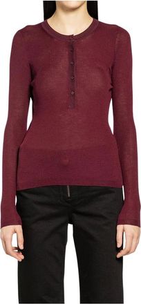 Chlo&eacute; Femme, Pulls, Brun, Taille: 42 FR Henley Shirt
