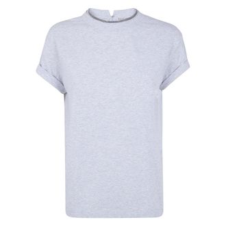 Brunello Cucinelli T-Chemises - Femme - Tops - Gris - Taille: 44 FR