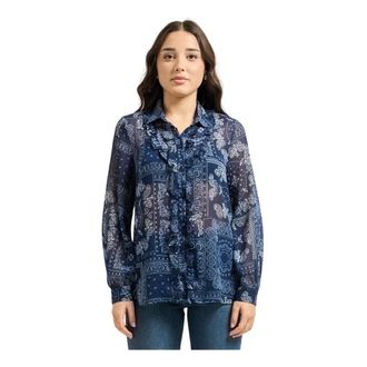 iBlues Femme, Blouses et Chemises, Bleu, Taille: 42 FR Iblalarico Shirt