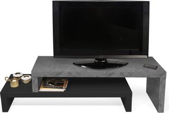 Symbiosis TEMAHOME Cliff 120/120 TV Tisch, honeycomb panel, 125/235 x38 x20/40 cm (LxBxH)