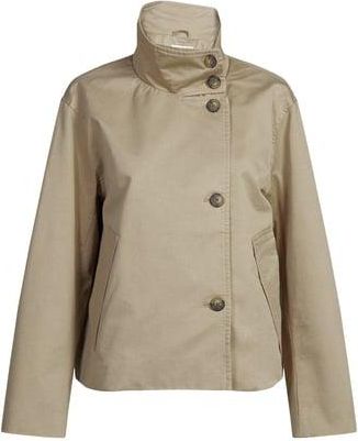 Object Veste courte &agrave; col montant en coton