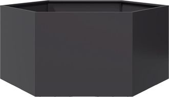 Generic IKAYAA 1 STK Pflanzk&uuml;bel Blumenk&uuml;bel &Uuml;bertopf Blumentopf Stahl/Schwarz 104 x 90 x 45 cm