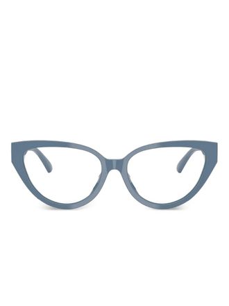 Jimmy Choo Eyewear lunettes de vue &agrave; monture papillon - Bleu