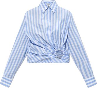 Sportmax Femme, Blouses et Chemises, Bleu, Taille: 36 FR Palmizi Top