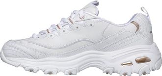 Skechers 11422 BKW - Chaussures de Sport pour Femme - Blanc - Blanc/Or/Rose, 39.5 EU EU