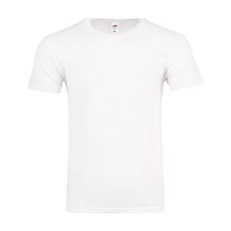 Fruit Of The Loom Tshirt Herren 100% Baumwolle - T-Shirt Iconic T mit Gesponnen Ring Baumwolle - Licht, Luftig und Weich - H&ouml;chster (Wei&szlig;, XL, 1 St&uuml;ck)