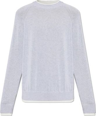 Eleventy Homme, Pulls, Gris, Taille: 2XL Pull col rond en coton
