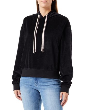 Replay Damen Hoodie aus Baumwollmix, Black 098 (Schwarz), XXS