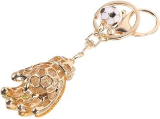 Amosfun Porte-Cl&eacute;s de Gardien de But de Football en M&eacute;tal Dor&eacute; Pendentif D&eacute;coratif L&eacute;ger et R&eacute;sistant Accessoire pour Cl&eacute;s de Voiture ou Paquet Pr&eacute;sent Origin