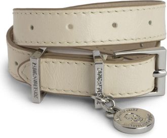 Zadig&Voltaire Doppeltes Sunny Lederarmband - Nude
