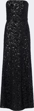 Max Mara Bustier-Robe Elegante mit Pailletten