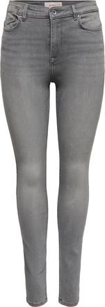Only Damen ONLFOREVER HIGH HW SK REA933 Jeans, Medium Grey Denim, XS x 34L