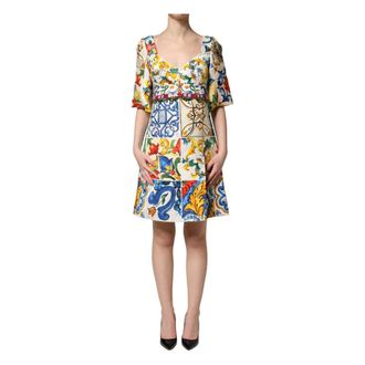 Dolce & Gabbana Damen, Kleider, Mehrfarbig, 2XSGr&ouml;&szlig;e