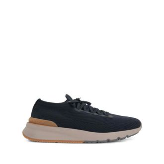 Brunello Cucinelli Homme, Chaussures, Bleu, Taille: 42 EU Chaussures plates bleues pour femmes