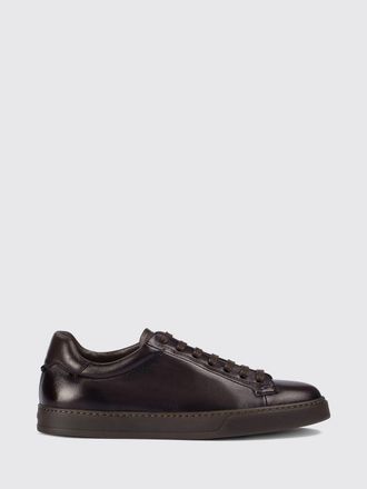 Doucal's Morgan Sneaker aus glattem Kalbsleder mit Gummisohle