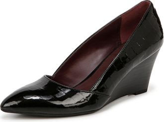 Franco Sarto Damen Frankie Spitzem Zehenbereich Pumps, Schwarzes Kroko-Patent, 40 EU