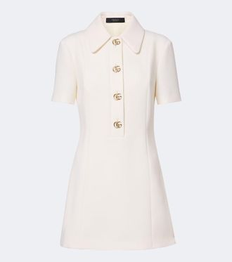 Gucci Robe polo Double G en cr&ecirc;pe de laine