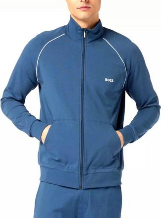BOSS Sweatjacke D&uuml;nne Rei&szlig;verschlussjacke Sweatshirt Sweat Jacke Weiches, atmungsaktives und elastisches Jersey