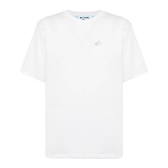 Blugirl Femme, Tops, Blanc, Taille: 36 FR T-shirt en jersey de coton