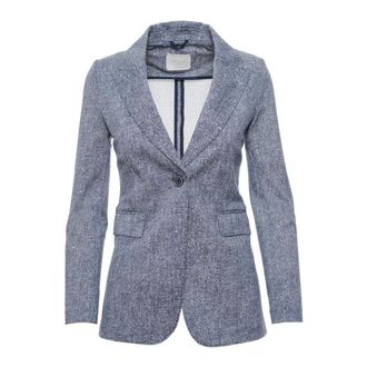 Circolo 1901 Femme, Vestes, Bleu, Taille: 34 FR Blazer crois&eacute;