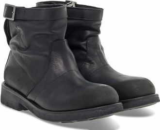 Dirk Bikkembergs Ultra Mini Used Leather, Chaussures Bottes Cuir Mode Mode, Noir, 37 EU