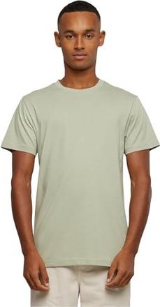 Build Your Brand T-Shirt à col Rond Basique pour Homme - en Coton avec col Rond - Disponible dans de Nombreuses Couleurs - Tailles XS à 5XL, Salvia, M