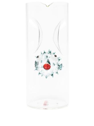 Massimo Lunardon carafe Pufferfish en verre - Blanc