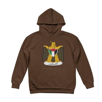 Generic Sweat &Agrave; Capuche Patriotique Palestine Embl&egrave;me National Amusant Embl&egrave;me National Imprim&eacute; Graphique Sweat &Agrave; Capuche avec Poches Doublure Polaire Unisexe