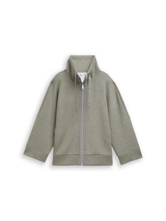 Tom Tailor Sweatjacke Strick & Sweatshirts Boxy Fit Scuba Sweatjacke