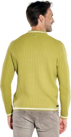 Engbers Strickpullover Herren Pullover mit Polo-Kragen, Hellgruen