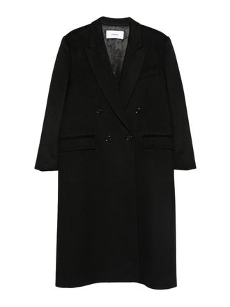 Lardini Langer Mantel - Schwarz