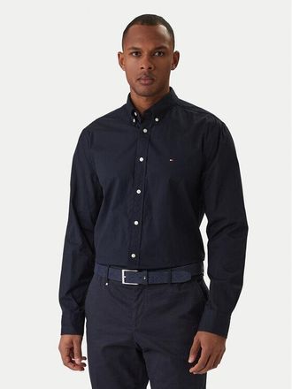 Tommy Hilfiger Hemd Core Flex MW0MW39988 Dunkelblau Regular Fit