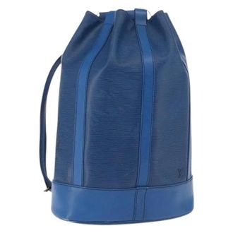 Louis Vuitton Pre-owned Sac &agrave; dos en cuir Epi - Femme - Pre-owned - Bleu - Taille: ONE Size